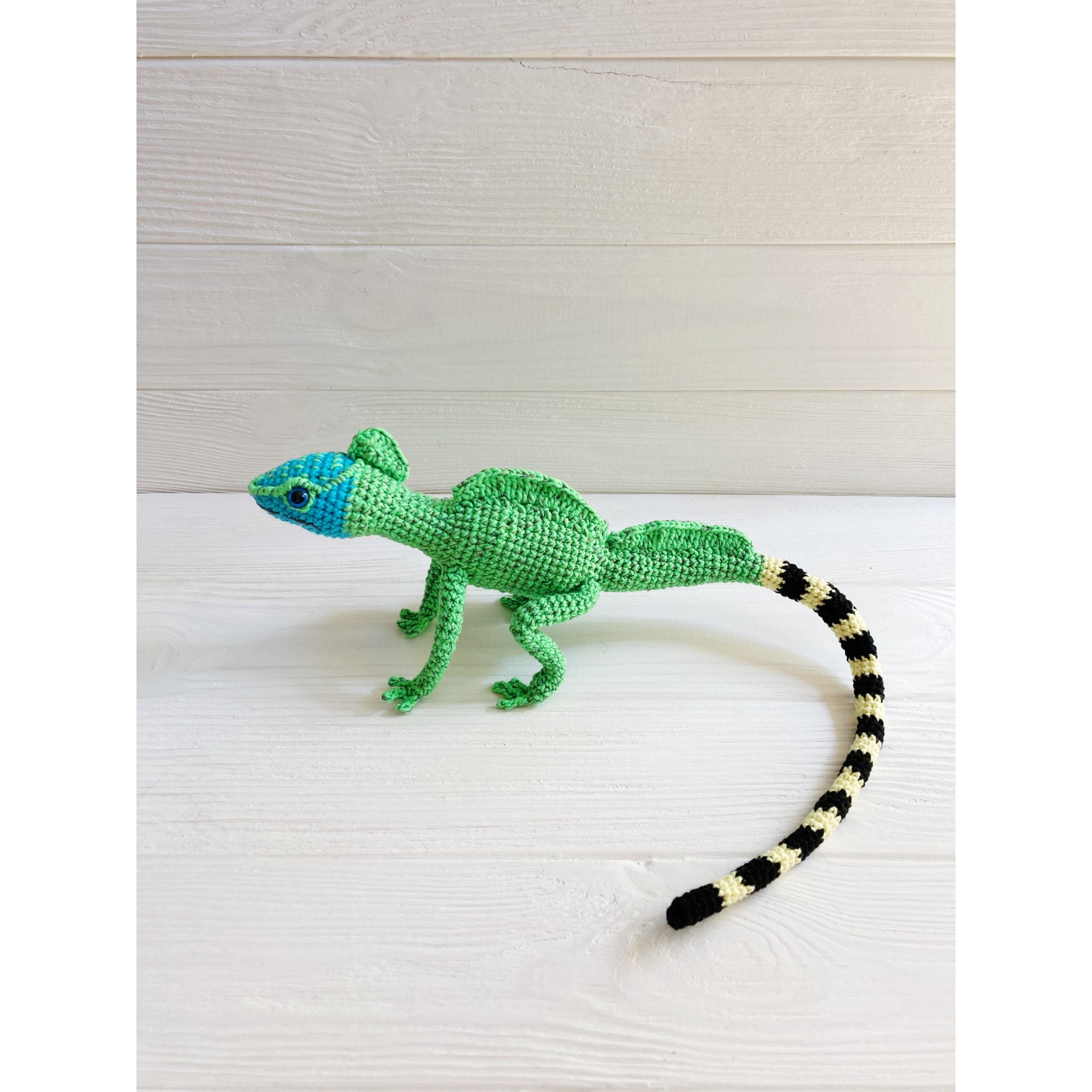 Plush basilisk animal, reptile lovers gift, stuffed personalized toy