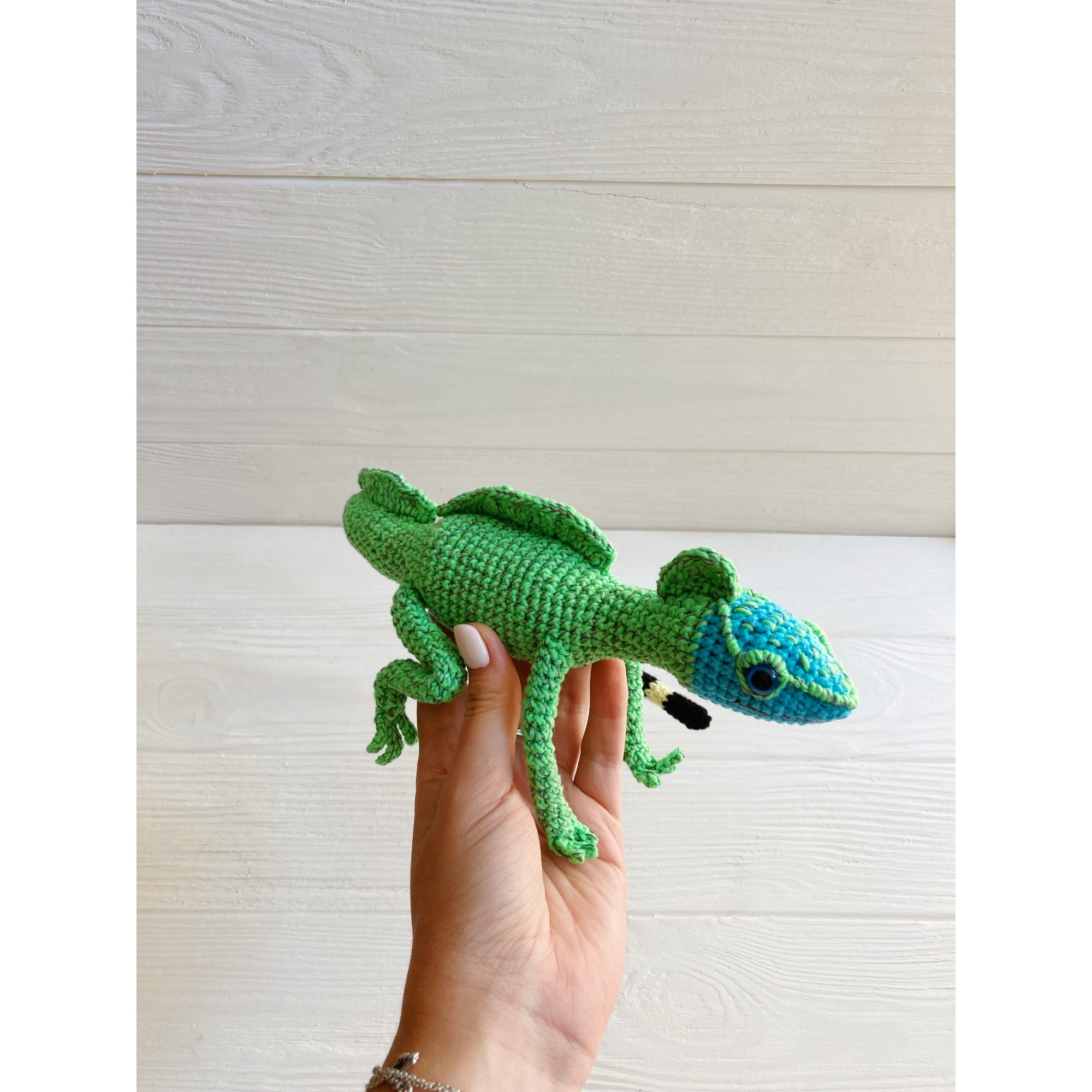 Plush basilisk animal, reptile lovers gift, stuffed personalized toy