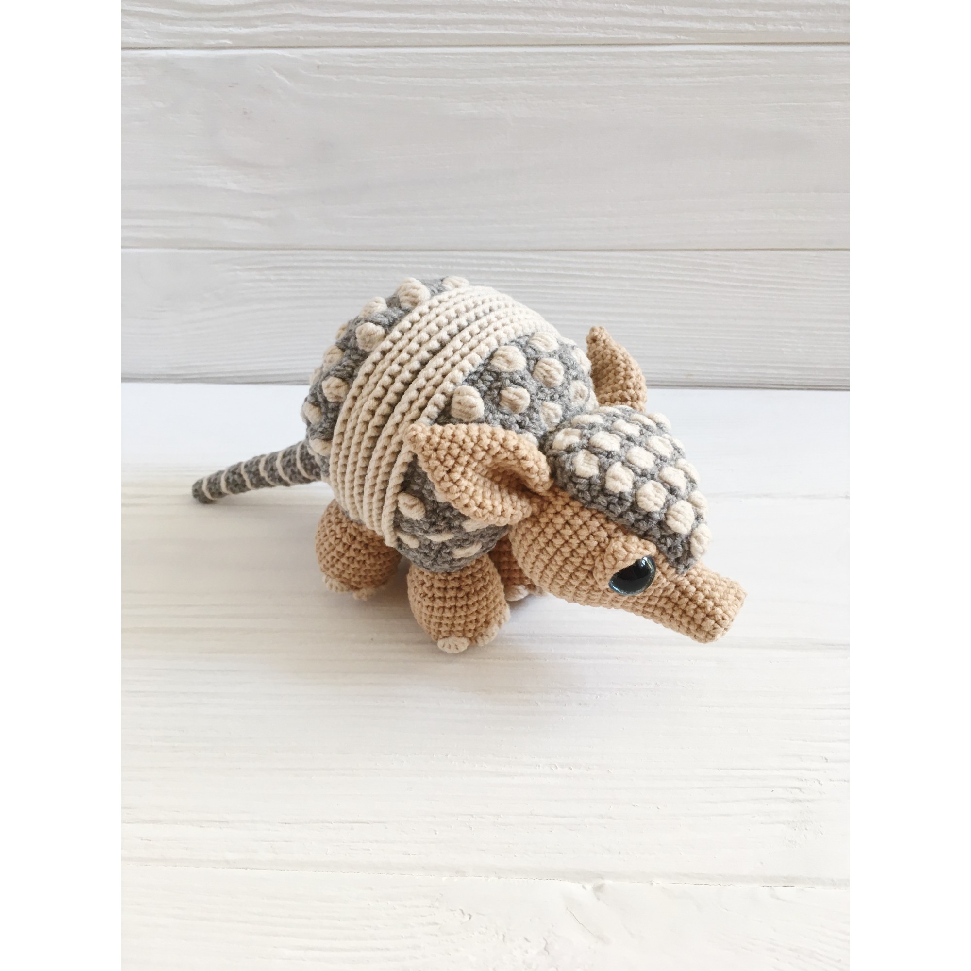 Plush armadillo toy, wild animal lovers gift, stuffed personalized animal