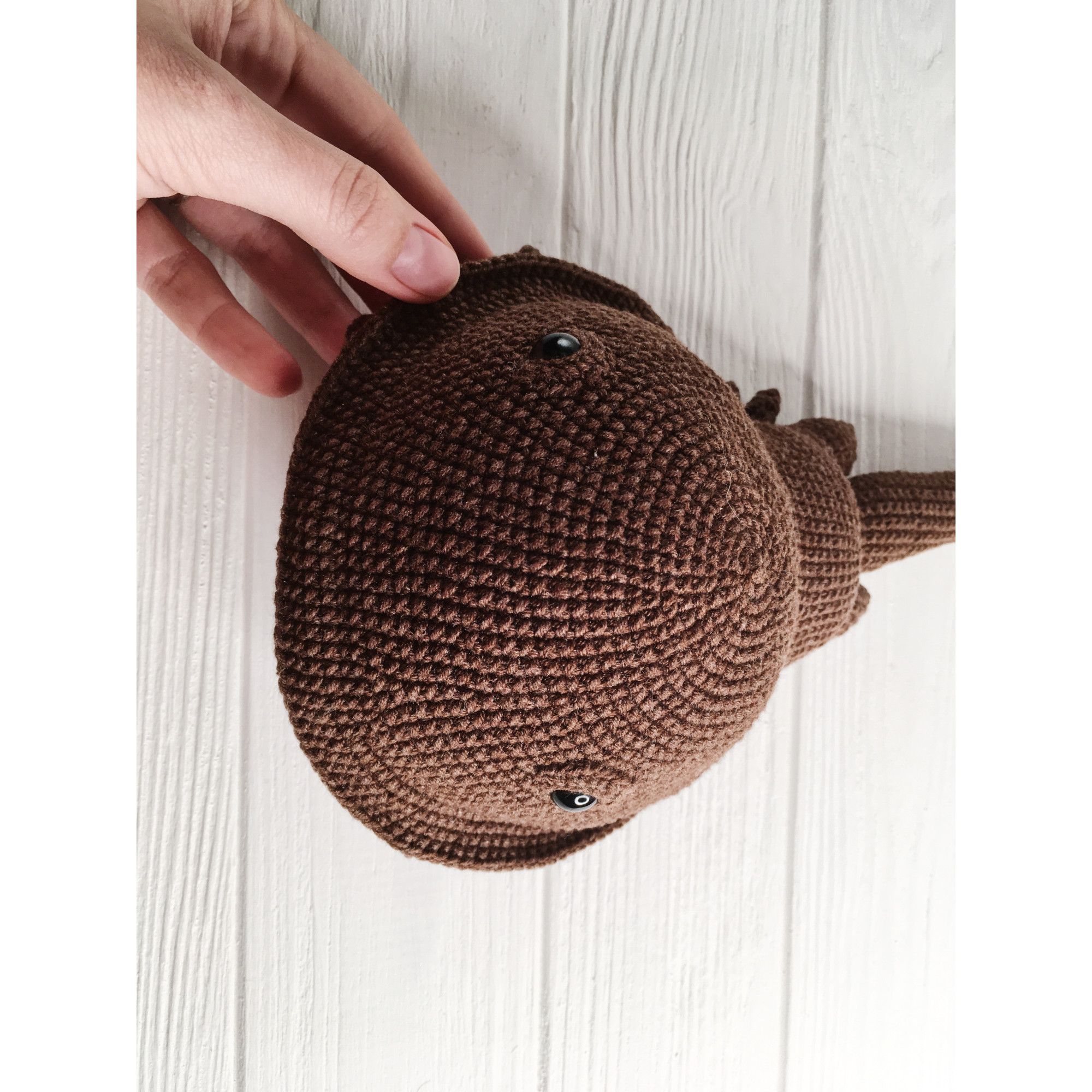 Stuffed sea creature, crochet sea animal, plush horseshoe crab