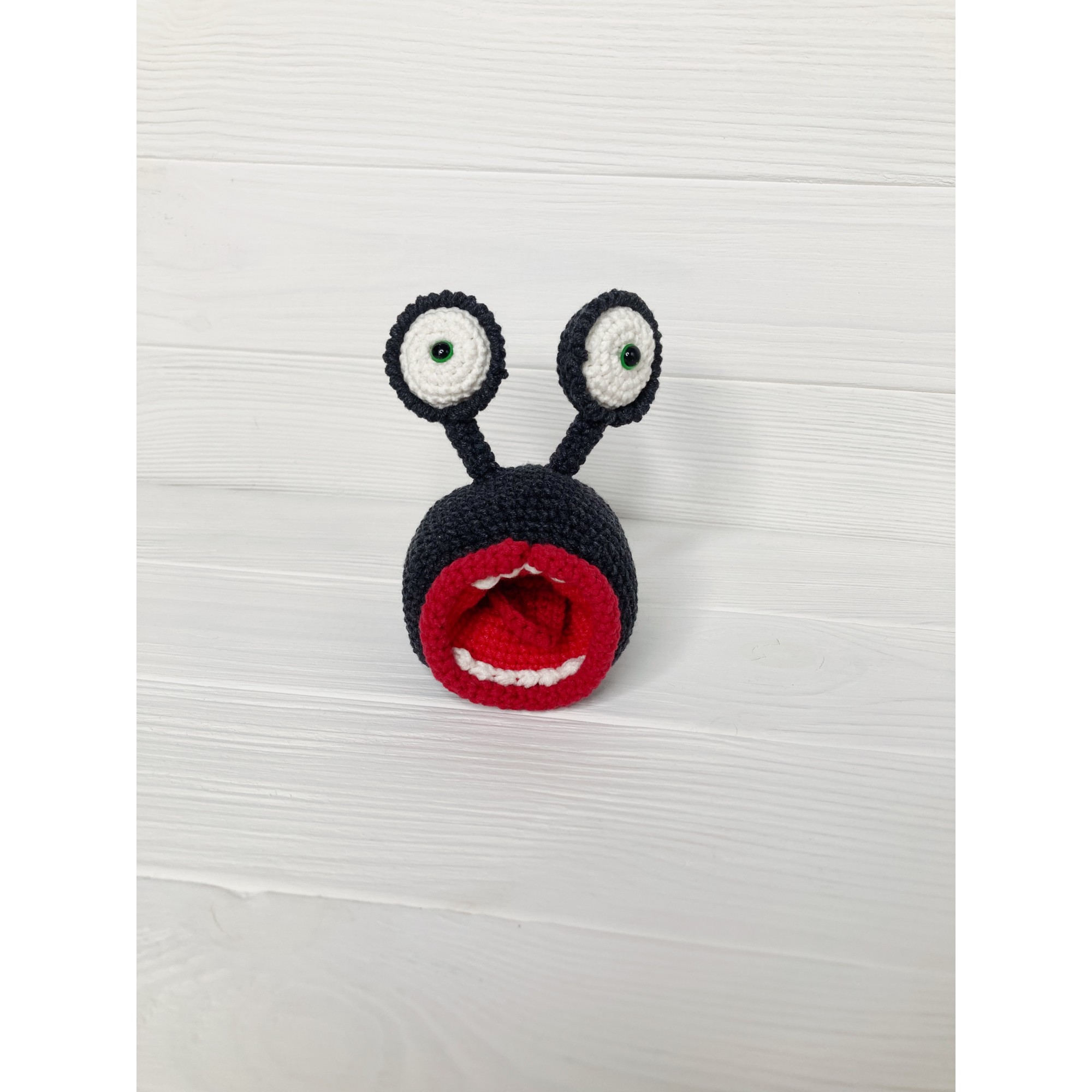 Plush black slug toy, stuffed animal snail, slug lover gift