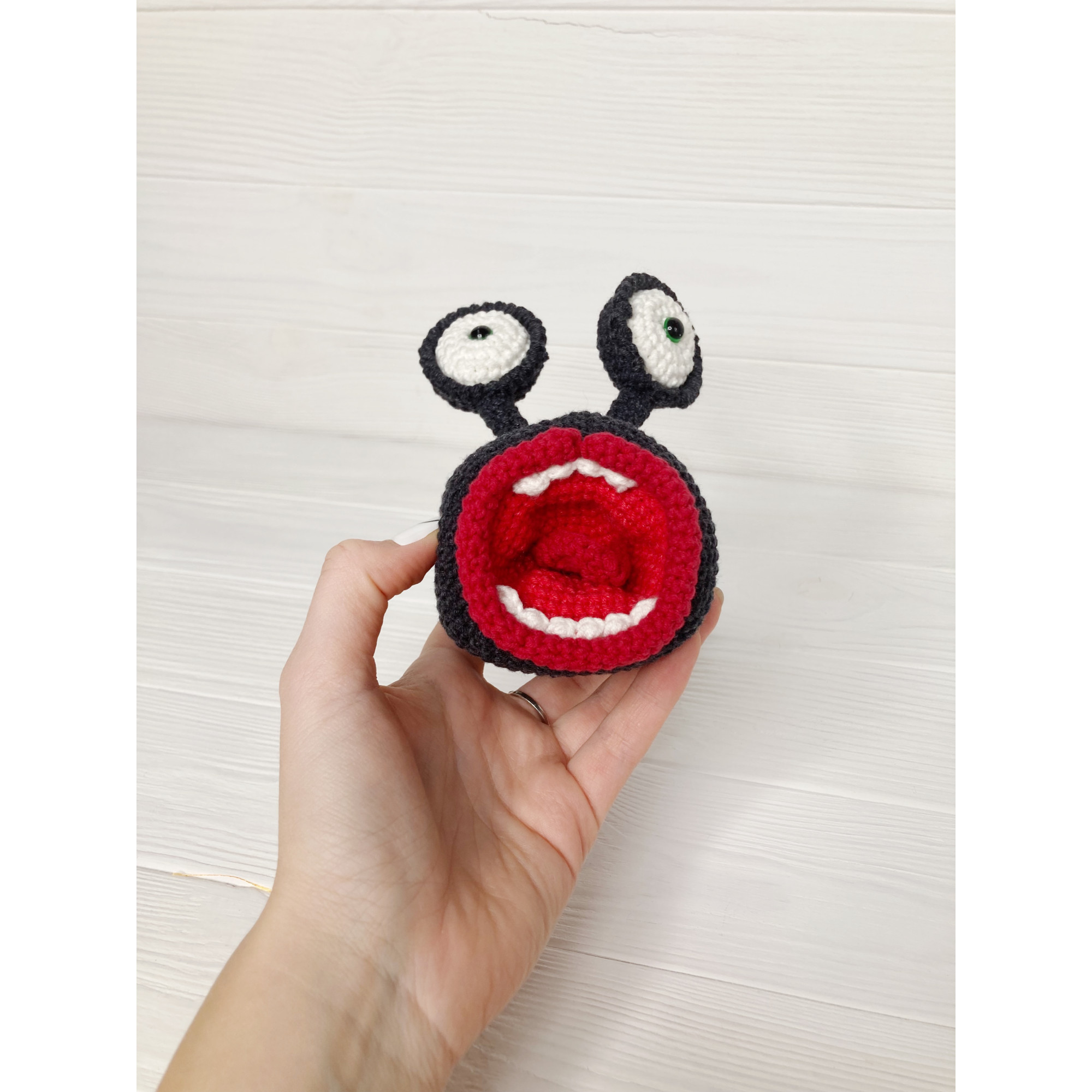 Plush black slug toy, stuffed animal snail, slug lover gift