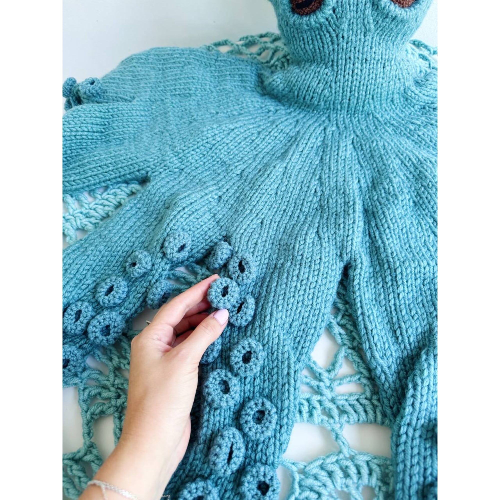 Giant octopus snuggie, large sea animal, ocean themed decor