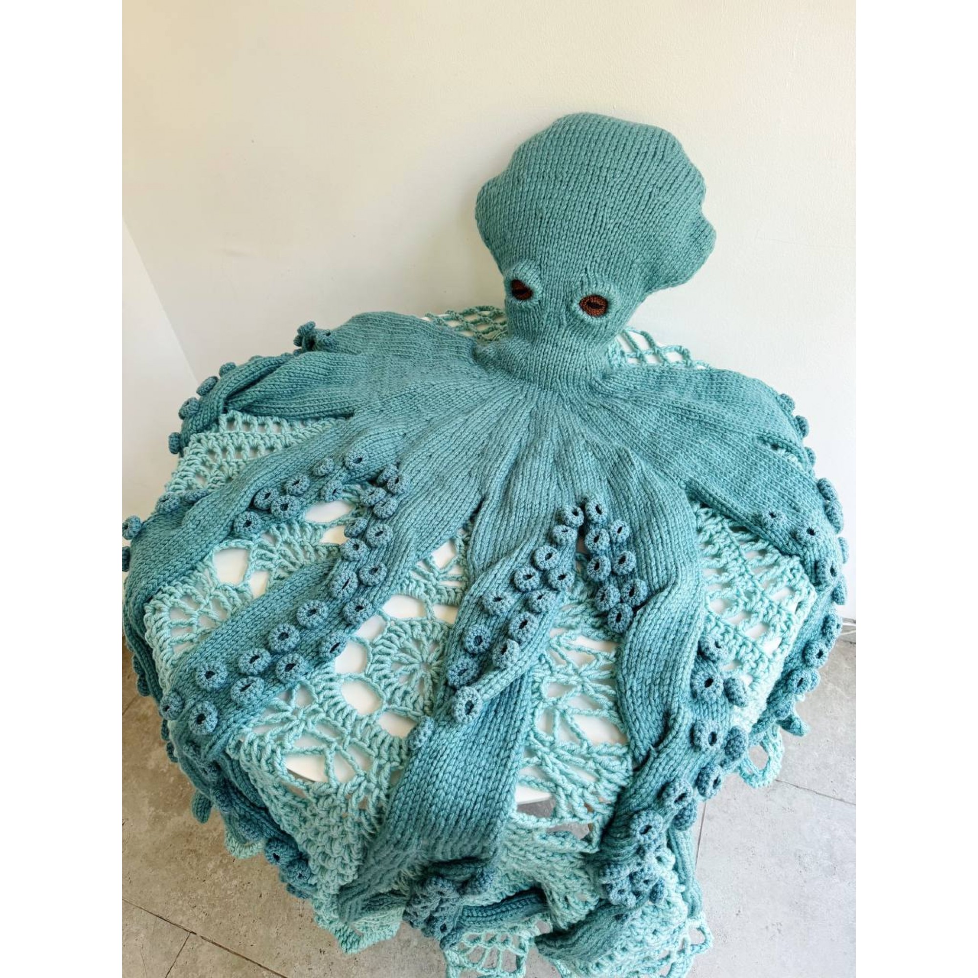 Giant octopus snuggie, large sea animal, ocean themed decor