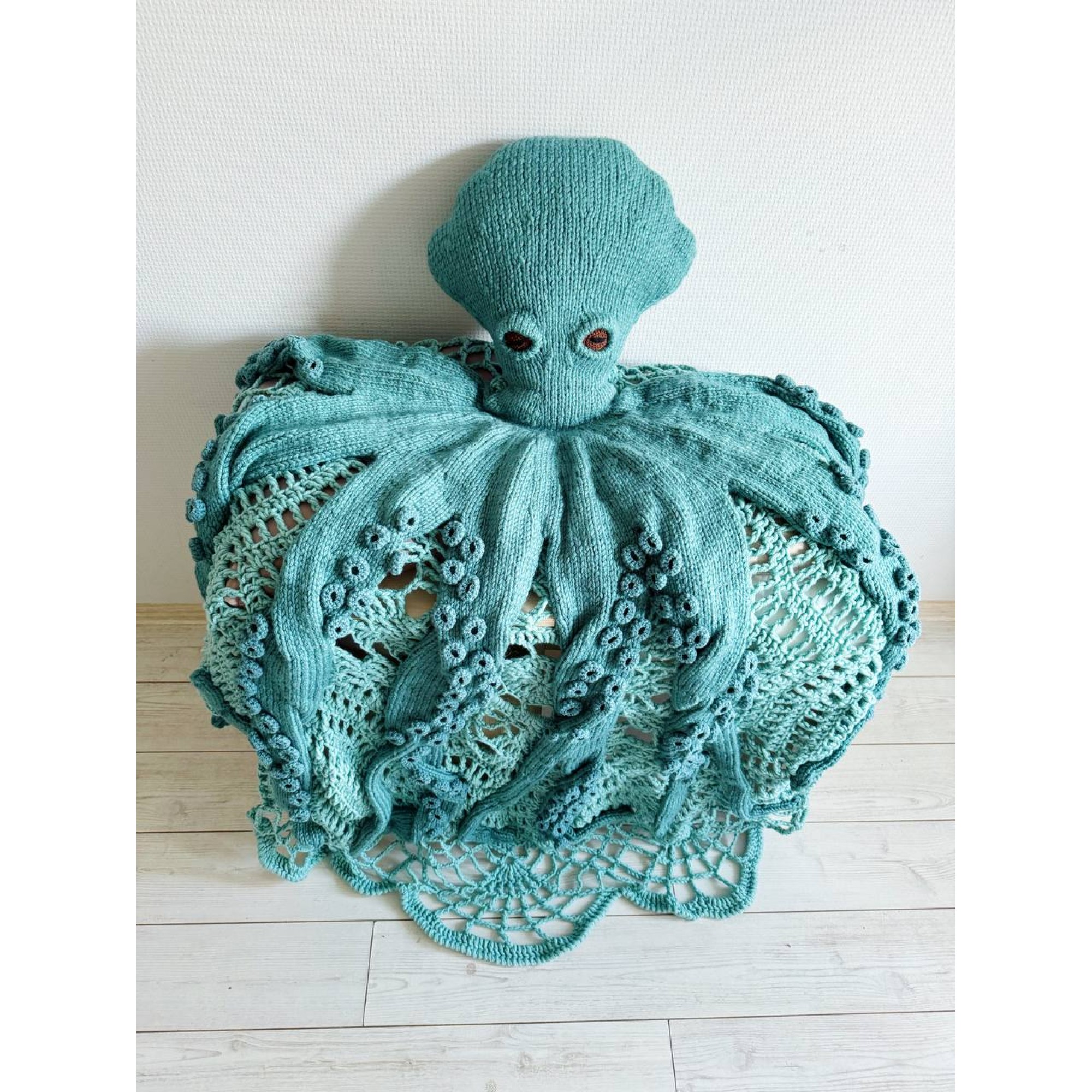 Giant octopus snuggie, large sea animal, ocean themed decor