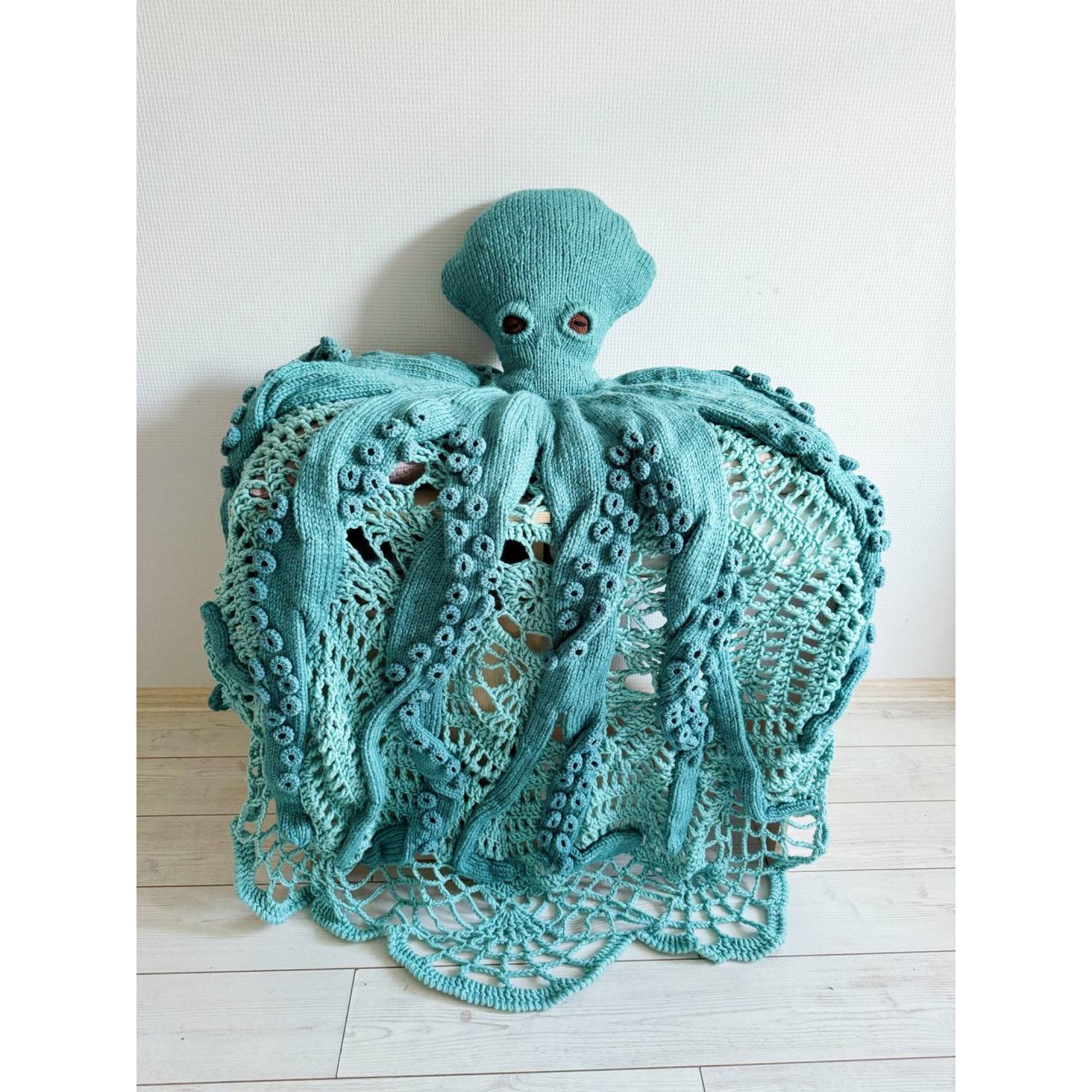 Giant octopus snuggie, large sea animal, ocean themed decor