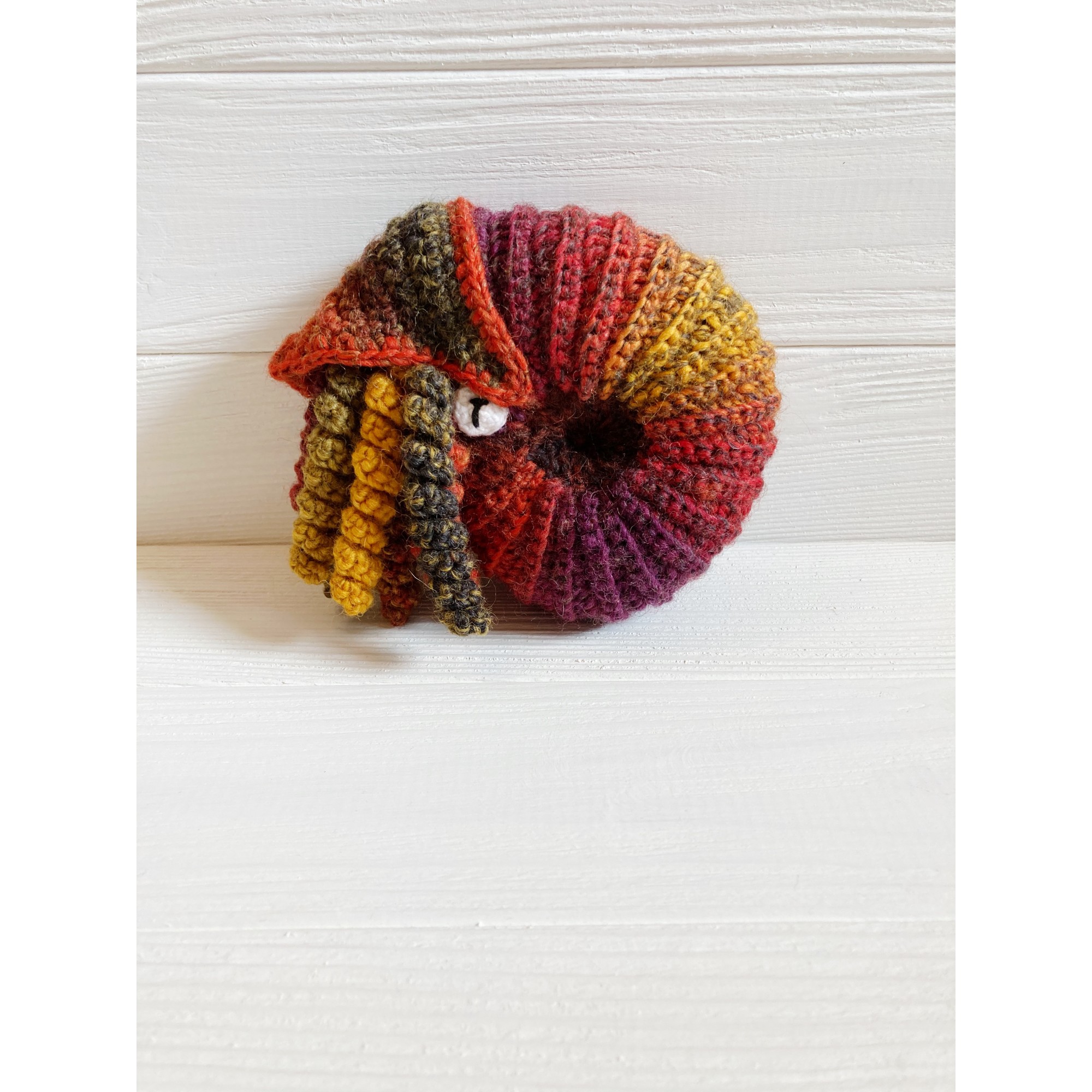 Amigurumi sea creature, stuffed animal ammonite