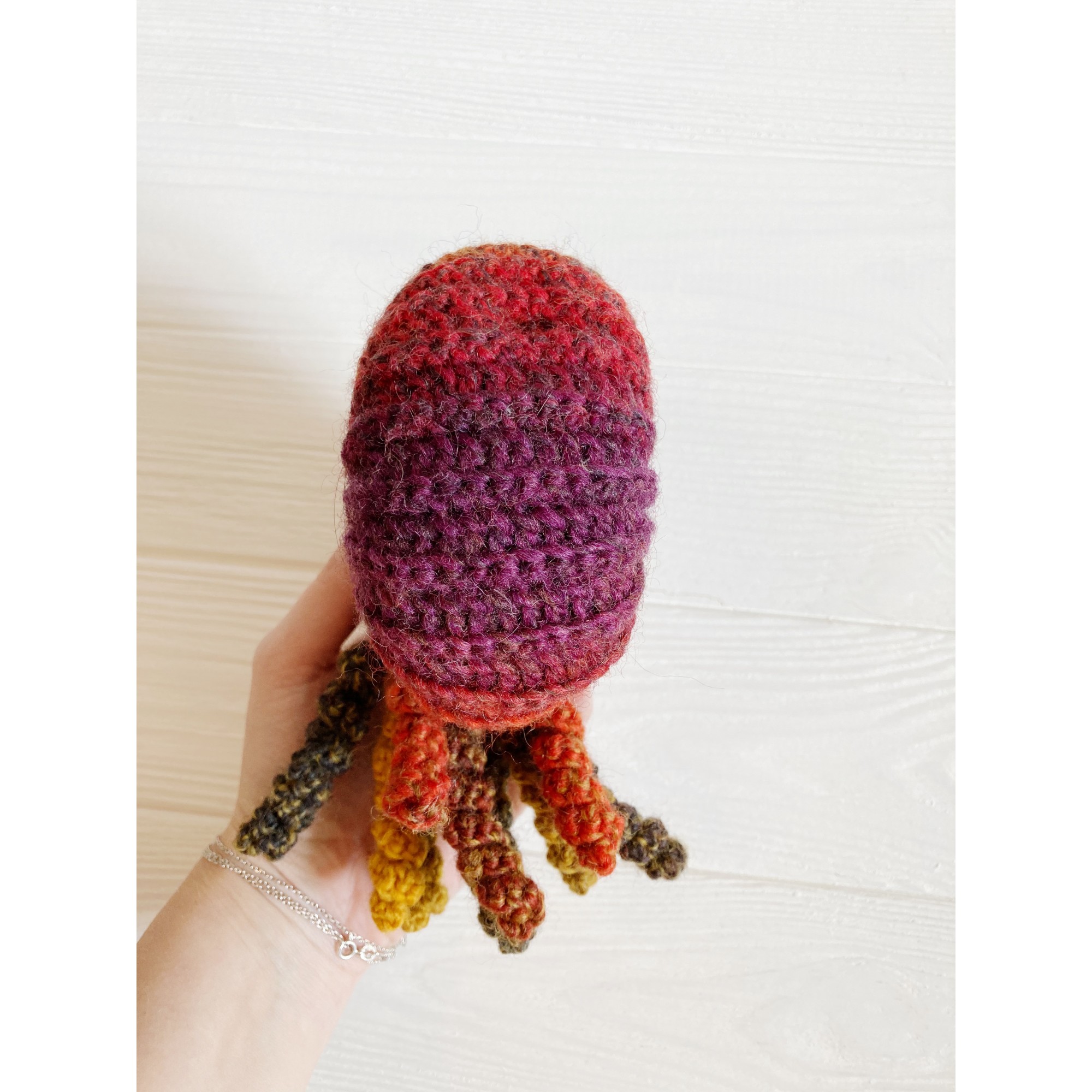 Amigurumi sea creature, stuffed animal ammonite