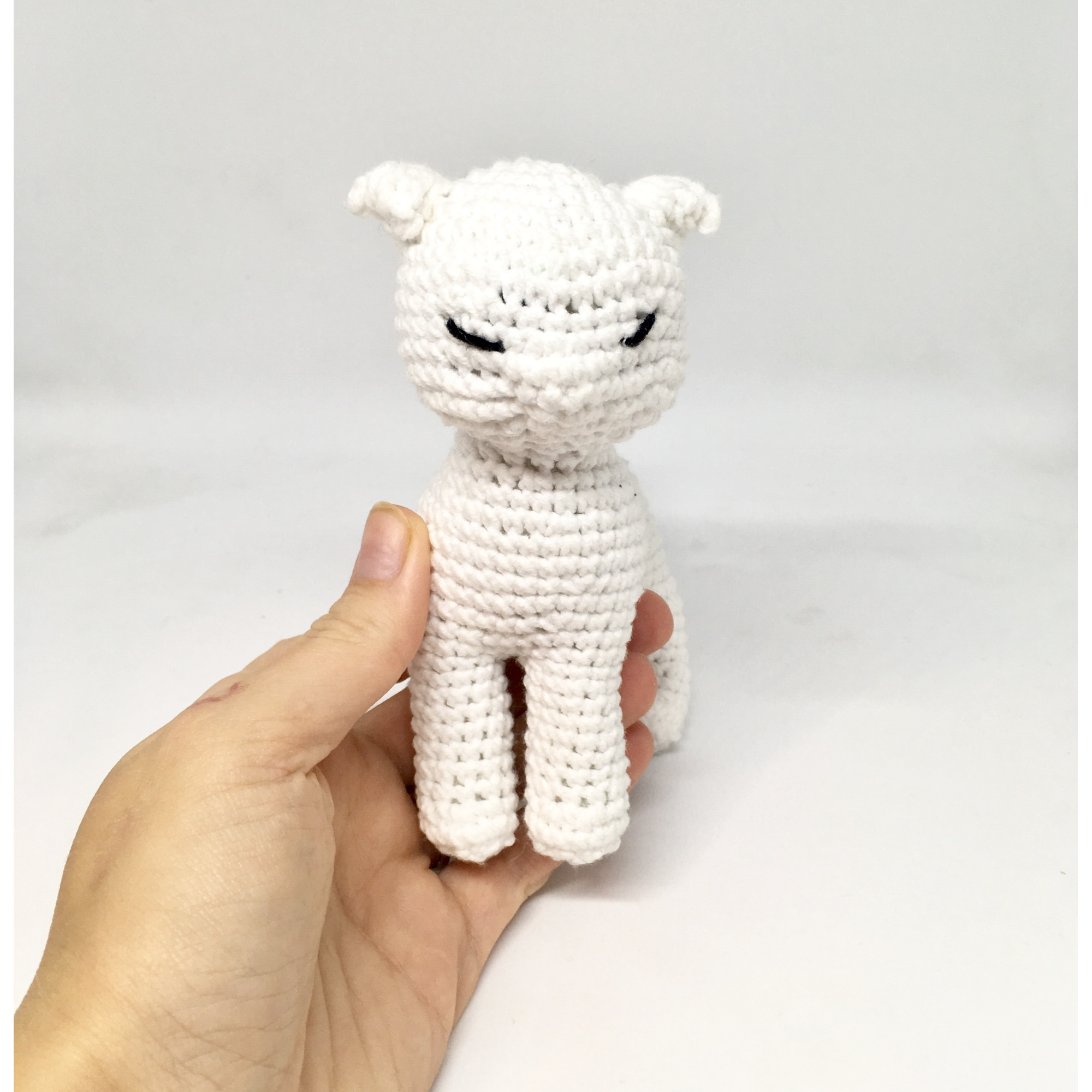 Plush white cat, realistic stuffed animal cat, personalized gift for ...
