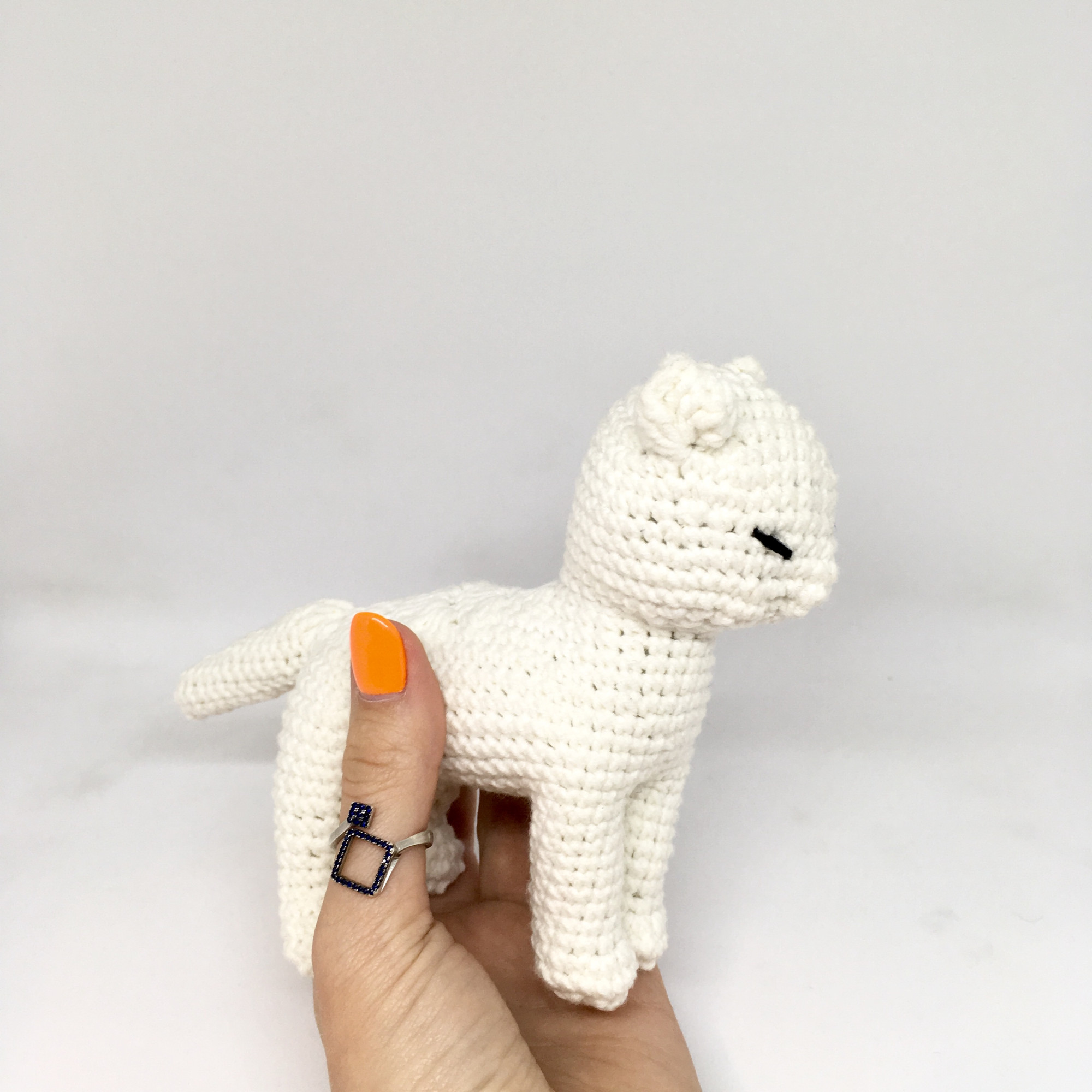 Plush white cat, realistic stuffed animal cat, personalized gift for ...