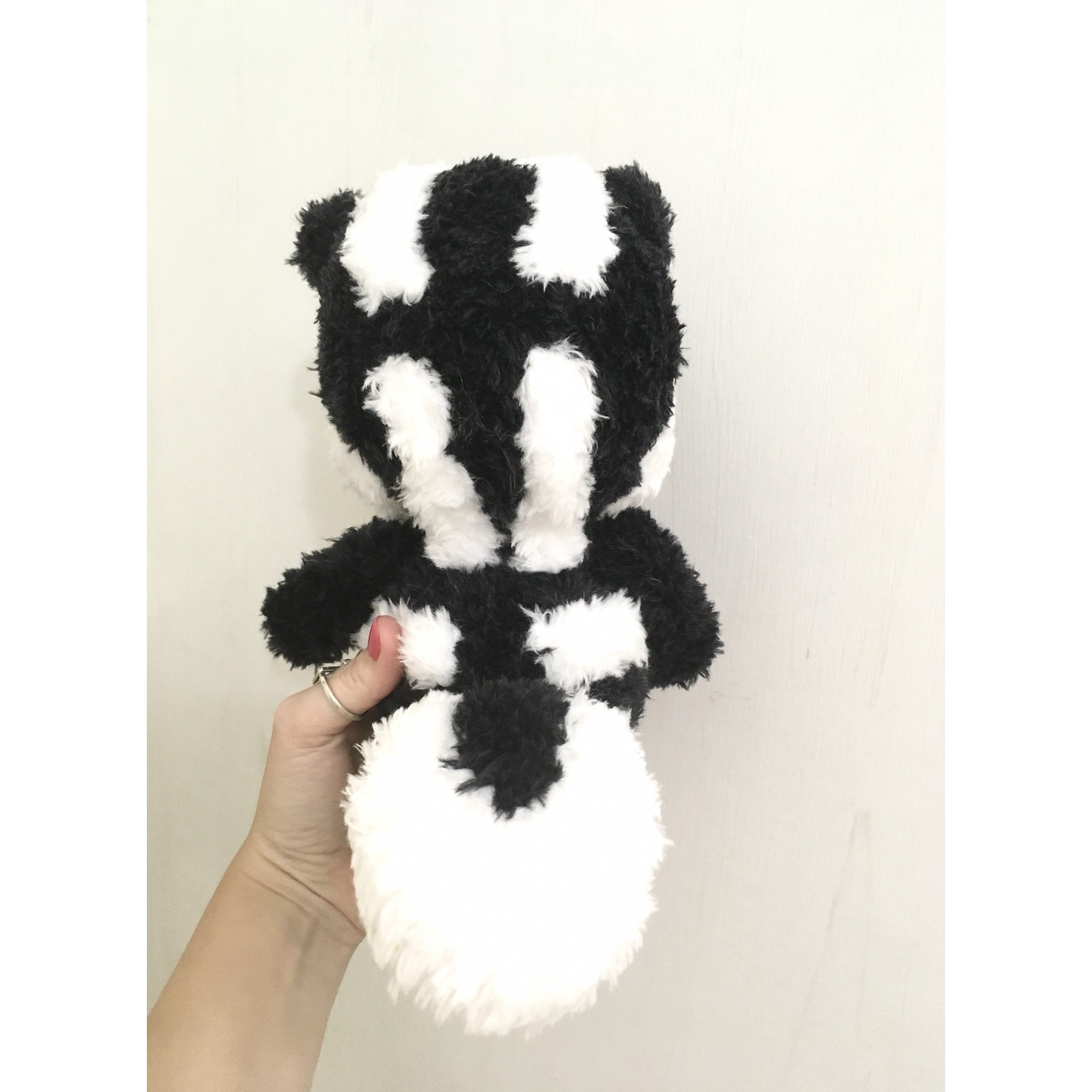 Plush spotted skunk, wild animal lovers gift, stuffed personalized toy